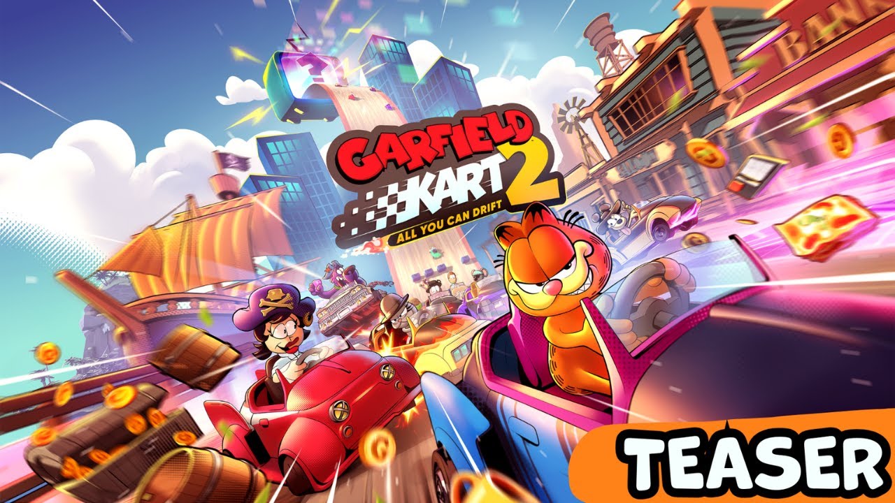 Microids annuncia Garfield Kart 2 – All You Can Drift – Switch Italia